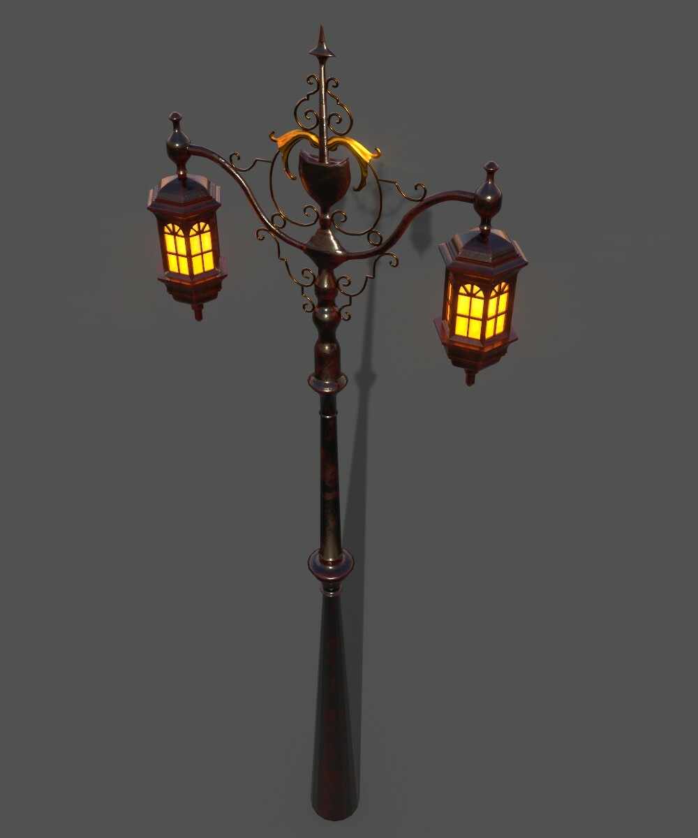 ArtStation - Street Lamp 01 | Game Assets