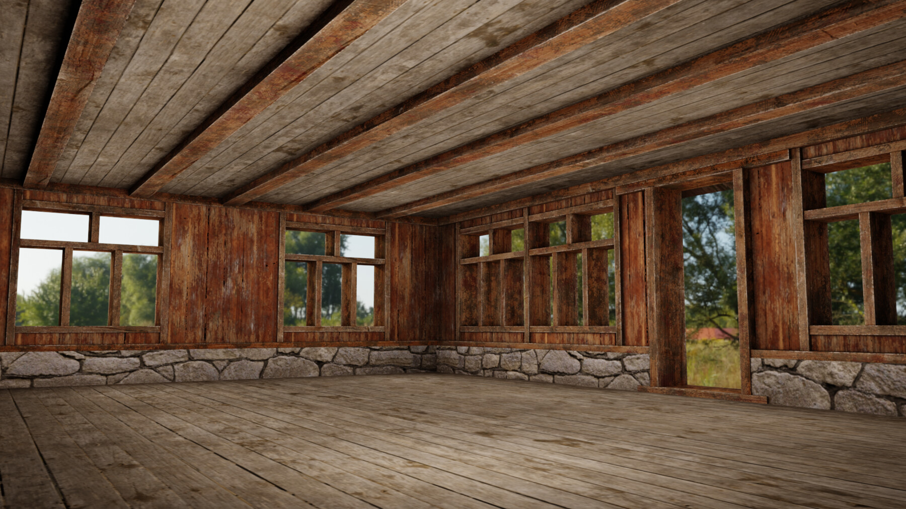 ArtStation - Wooden Cabin | Game Assets