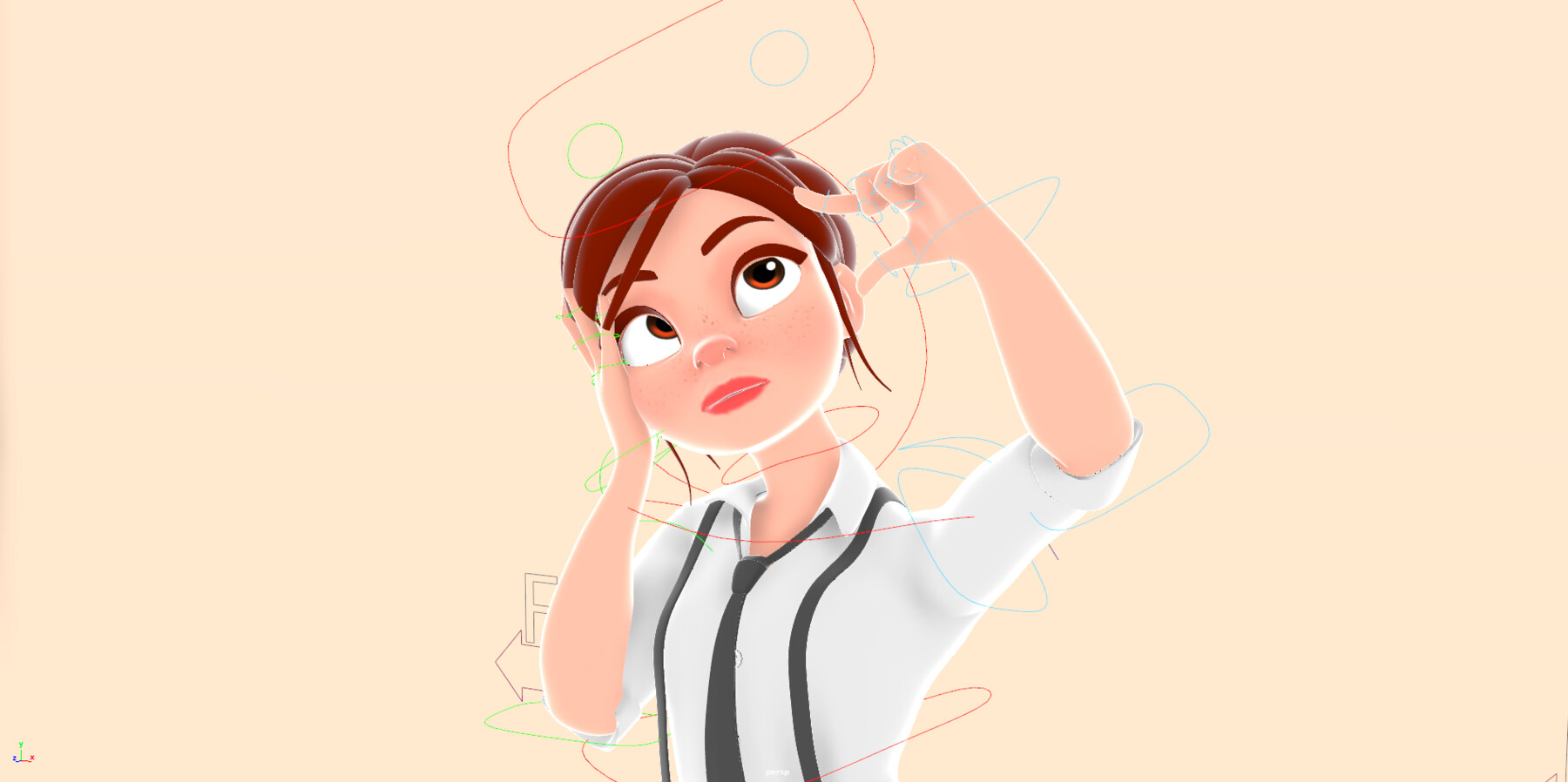 ArtStation - Waitress - Free Game Ready RIG | Game Assets