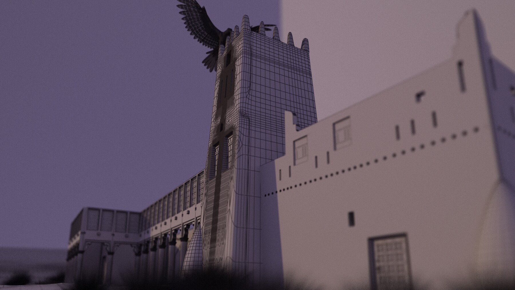 ArtStation - Falcon animated flying in desert Traditional old heritage ...