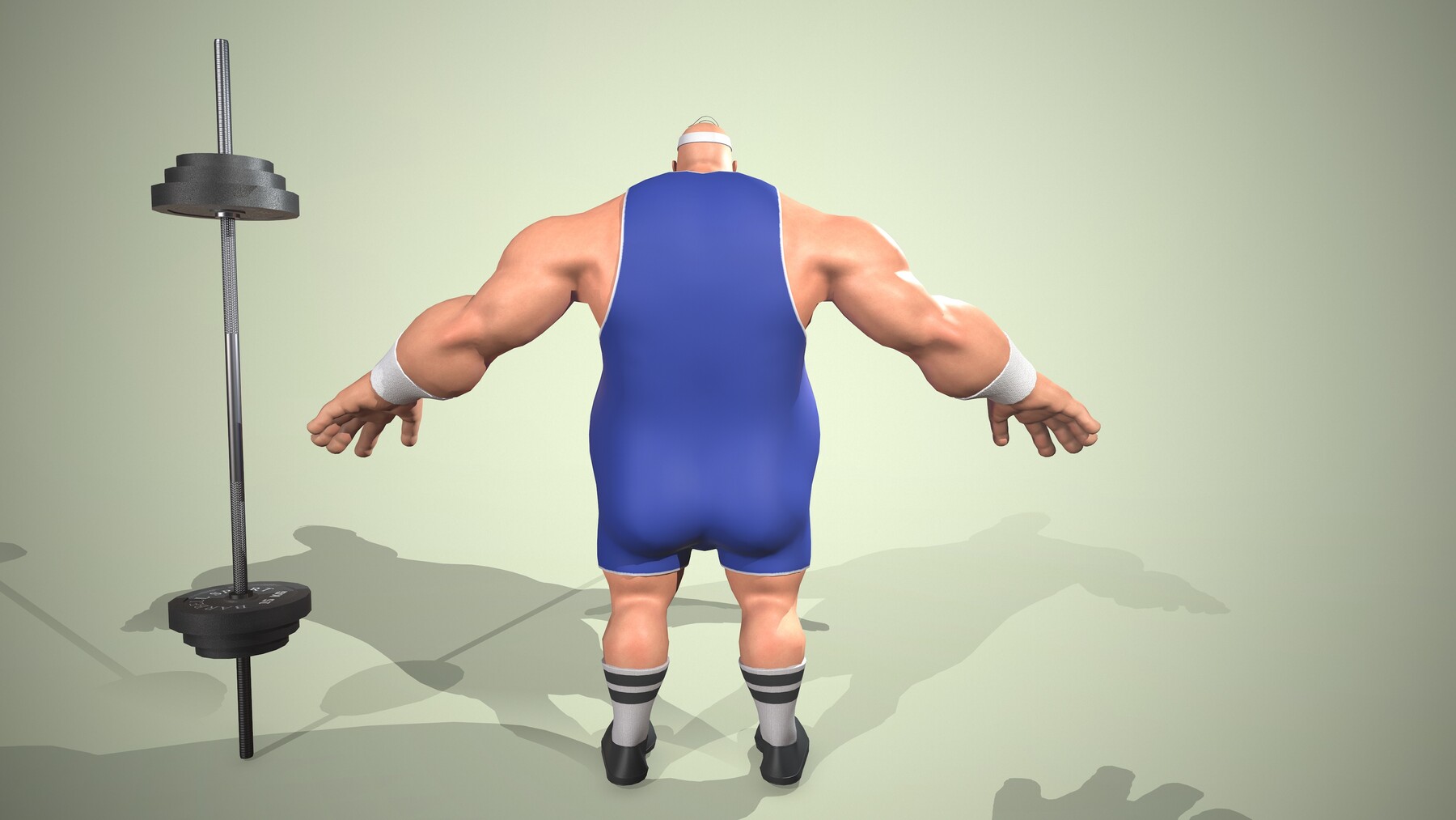 ArtStation - Strong man Low-poly 3D model | Game Assets