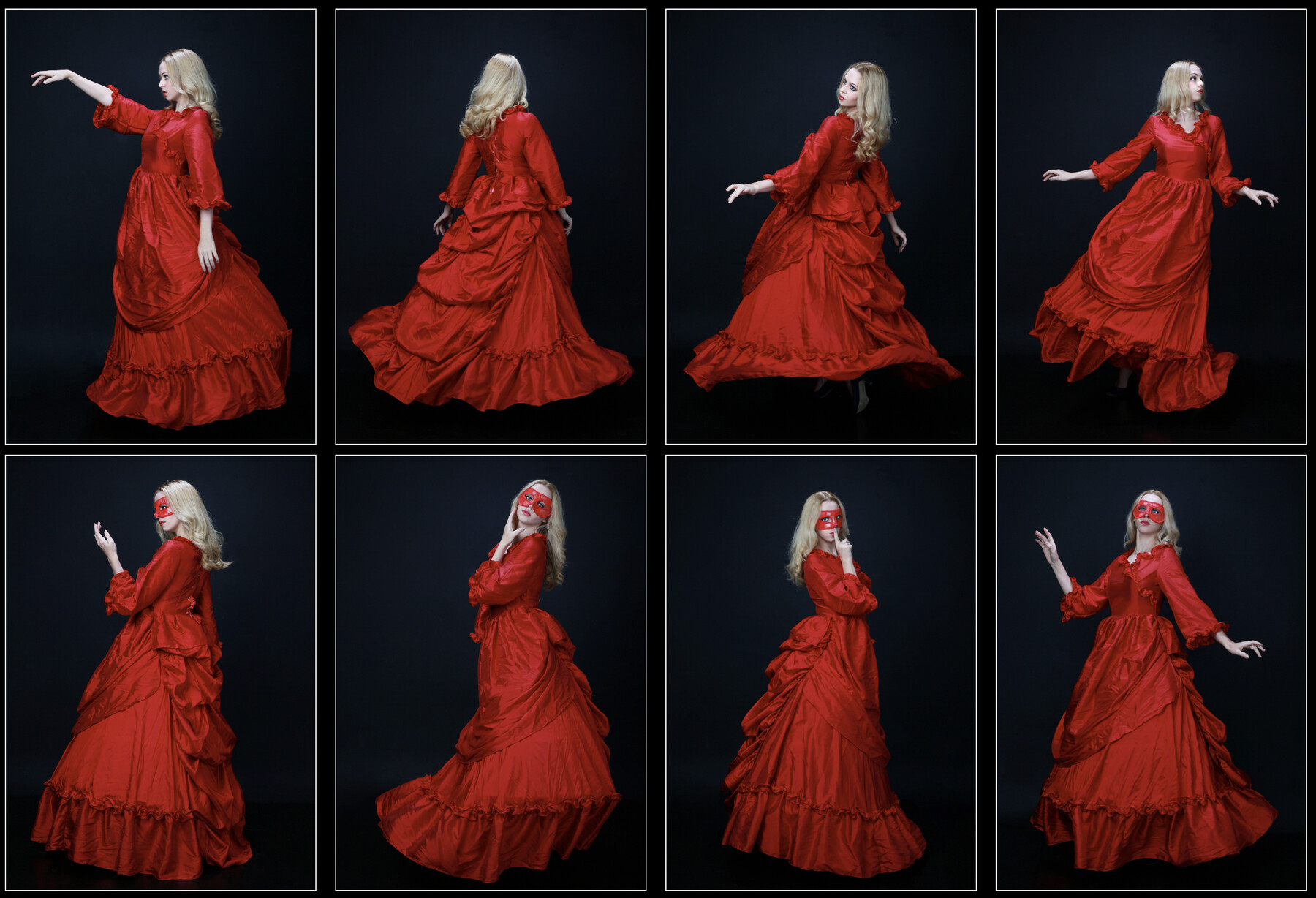 ArtStation - x160 Red Victorian Gown - Pose Reference Pack | Resources