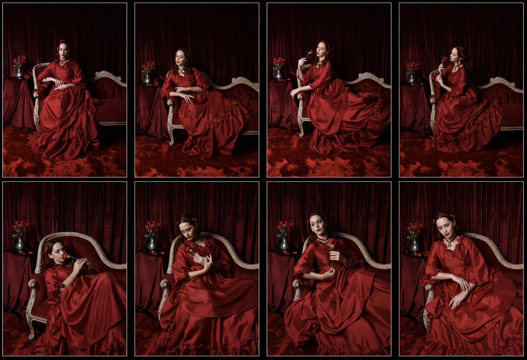 ArtStation - x160 Red Victorian Gown - Pose Reference Pack | Resources