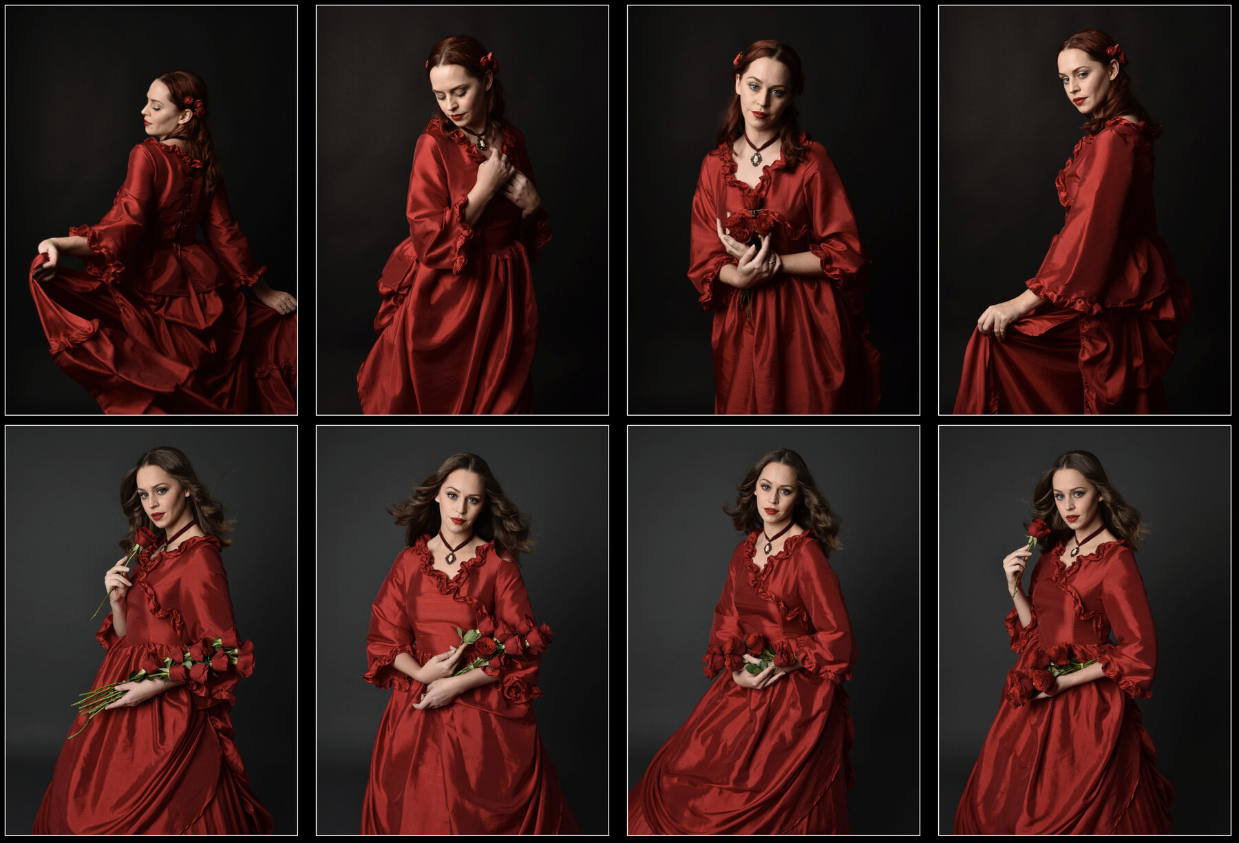 ArtStation - x160 Red Victorian Gown - Pose Reference Pack | Resources