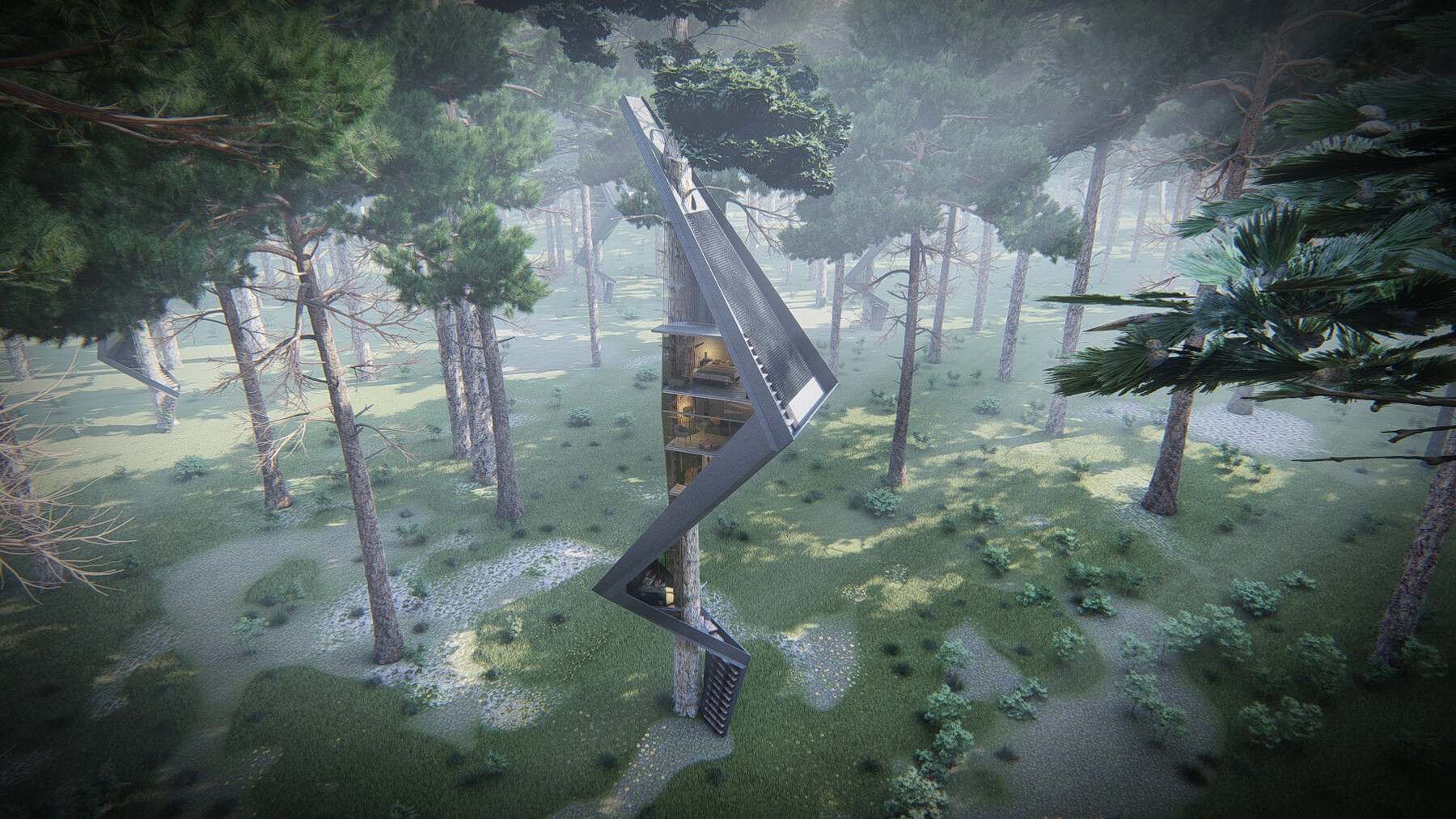 ArtStation - Treehouse in the jungle Animated 4k full project ...