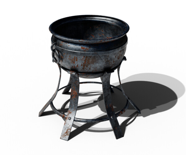 ArtStation - 3D model of Old Metallic Brazier | Resources