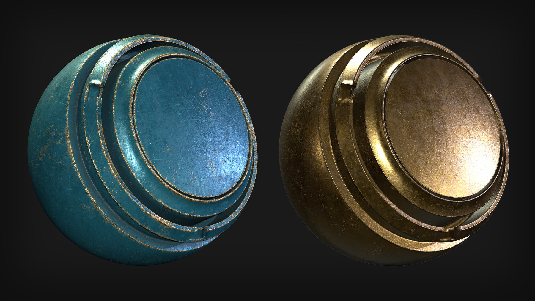 ArtStation - 20 Metal Smart Materials - Substance 3D Painter | Game Assets