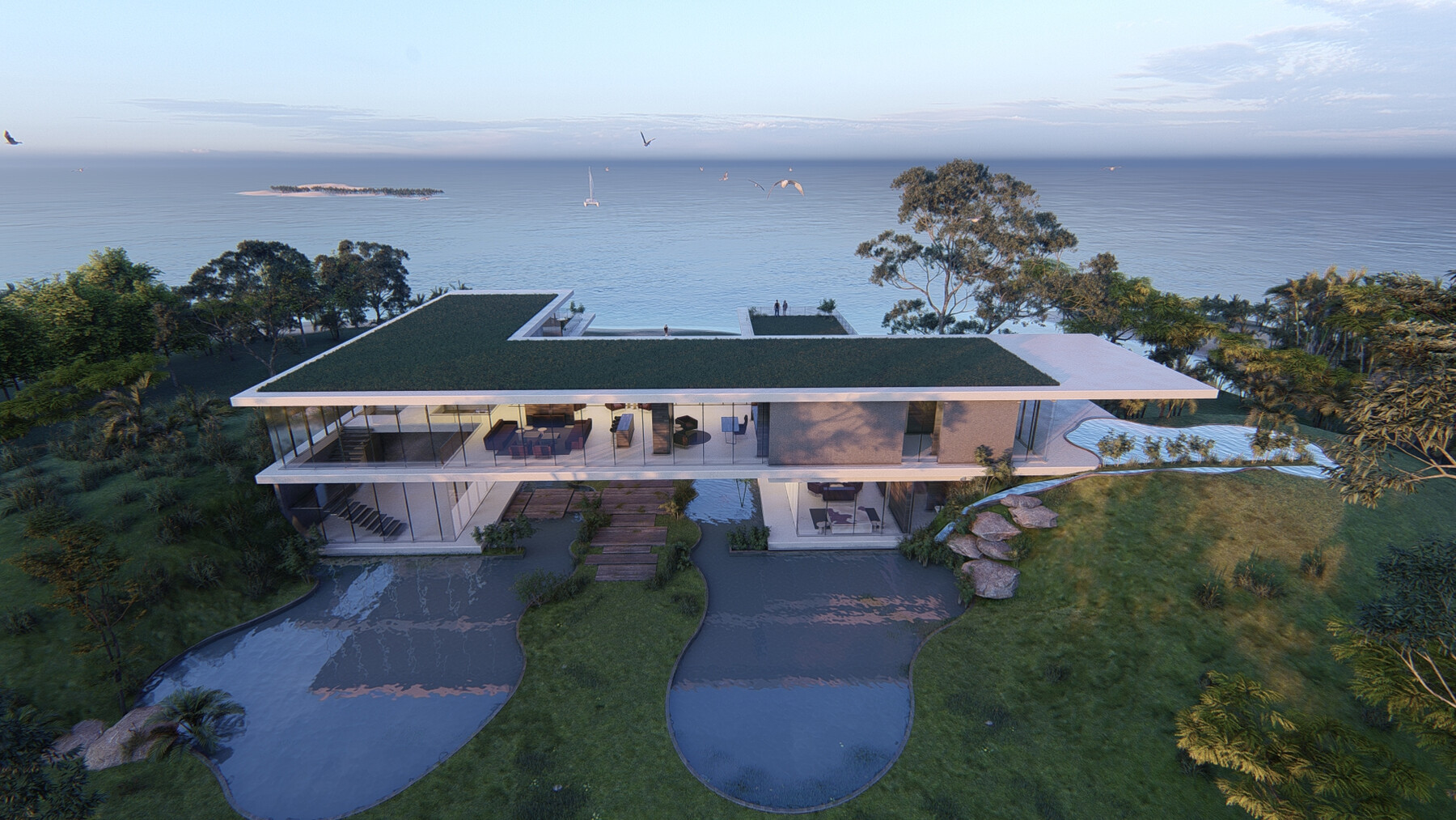 ArtStation - Modern beach house Revit model Lumion rendering | Resources