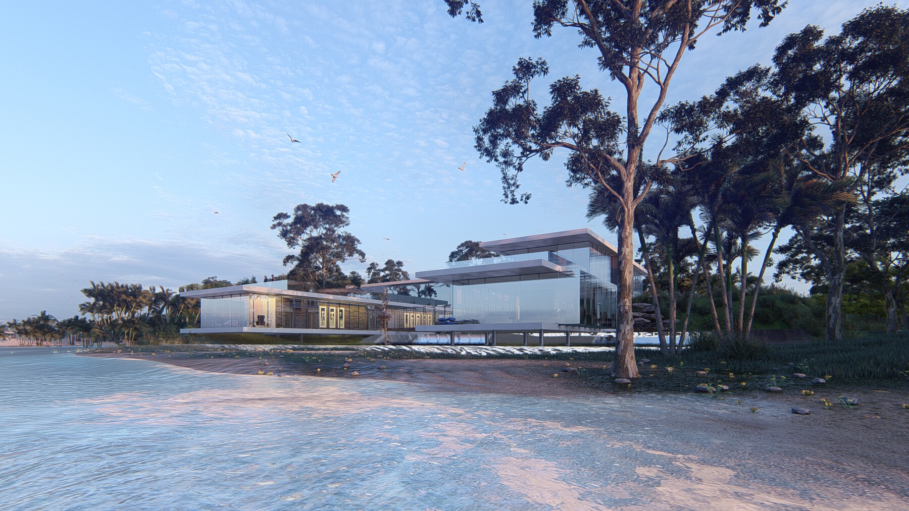 ArtStation - Modern beach house Revit model Lumion rendering | Resources