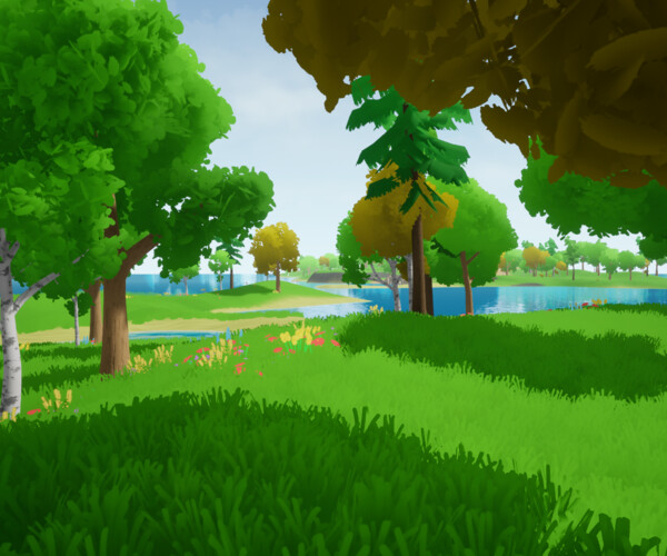 ArtStation - Stylized Painted Nature | Game Assets