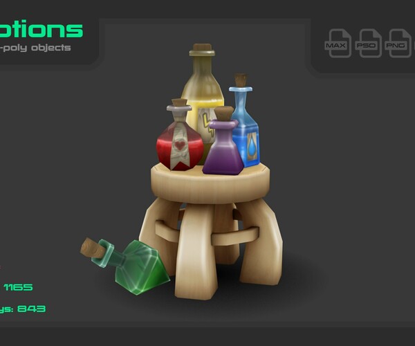 ArtStation - Potions | Game Assets