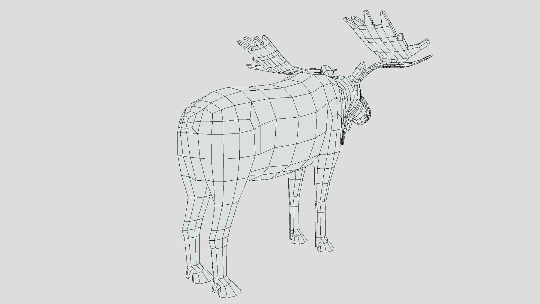 ArtStation - Low Poly Caretoon Moose | Game Assets