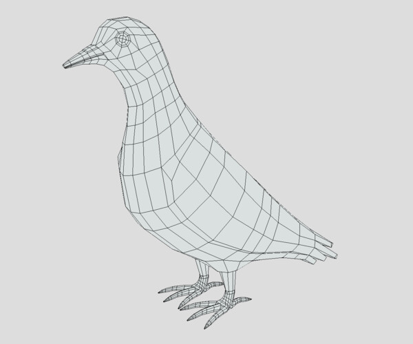 ArtStation - Low Poly Cartoon Pigeon | Game Assets