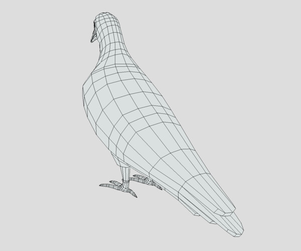 ArtStation - Low Poly Cartoon Pigeon | Game Assets