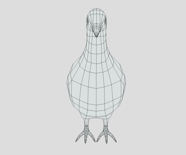 ArtStation - Low Poly Cartoon Pigeon | Game Assets