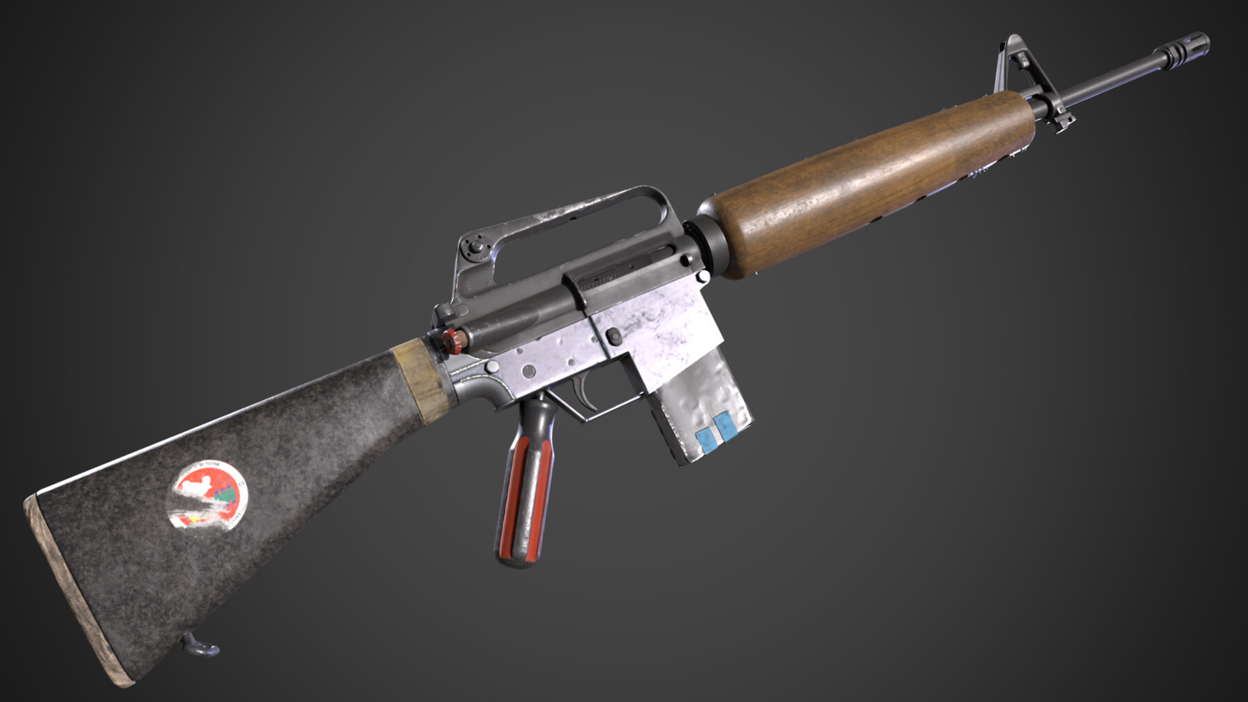 ArtStation - Rust-Inspired M16A1 | Game Assets