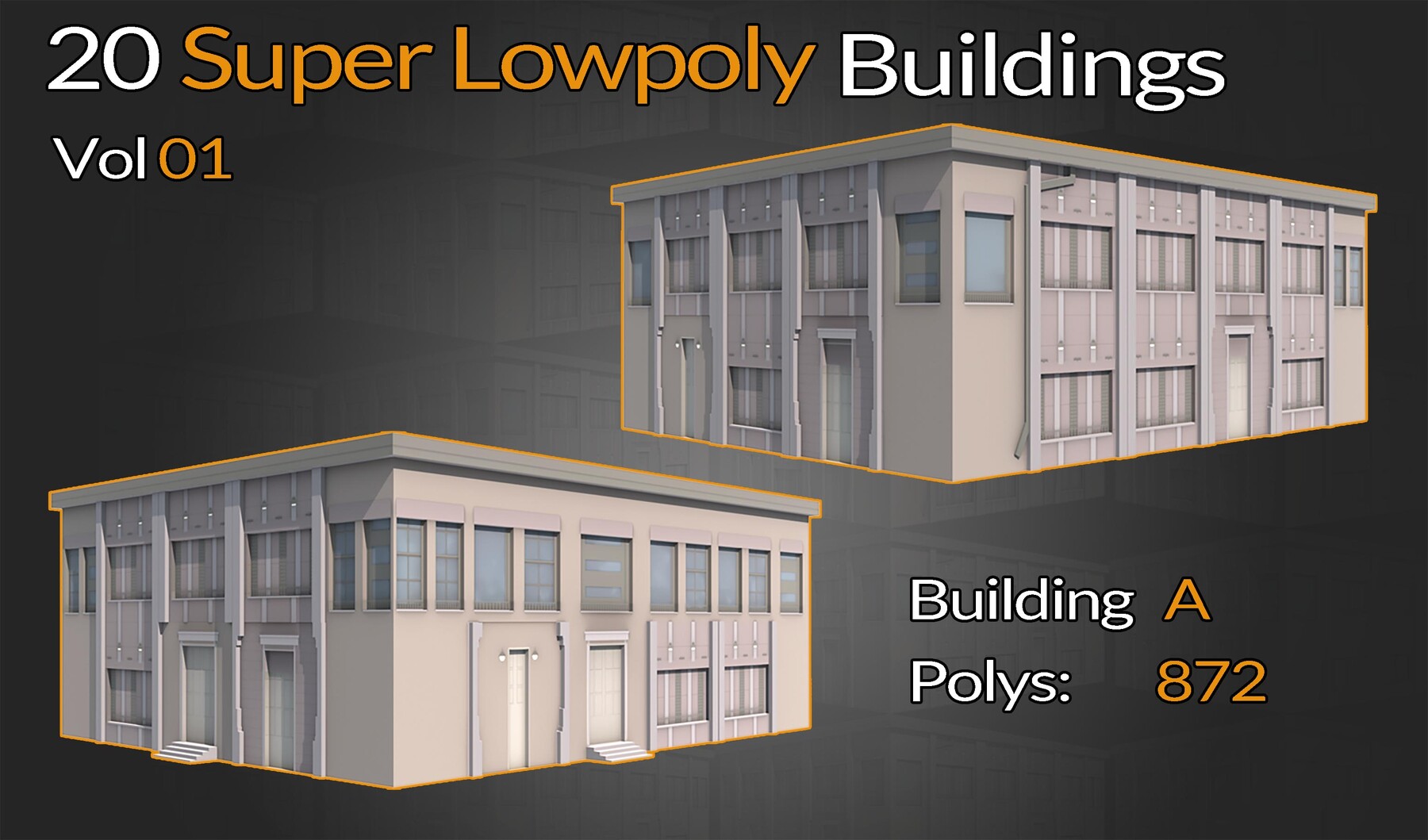 ArtStation - 20 Super Low-Poly buildings | Game Assets