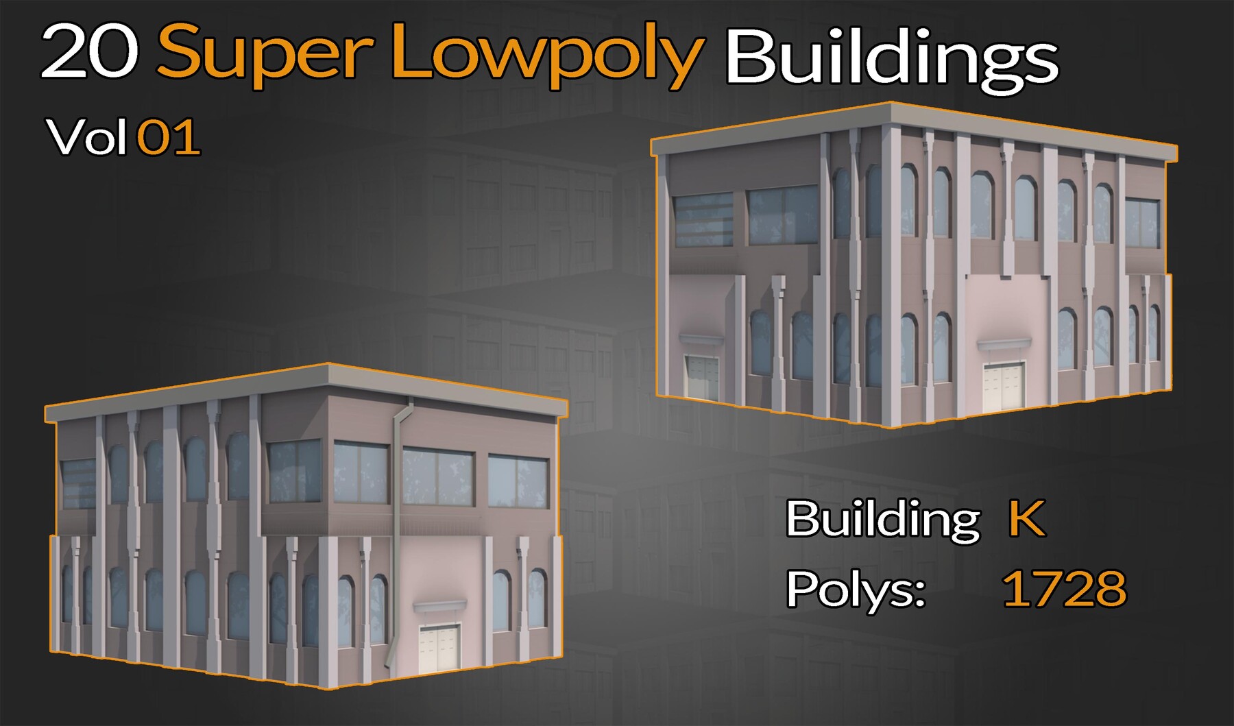 ArtStation - 20 Super Low-Poly buildings | Game Assets