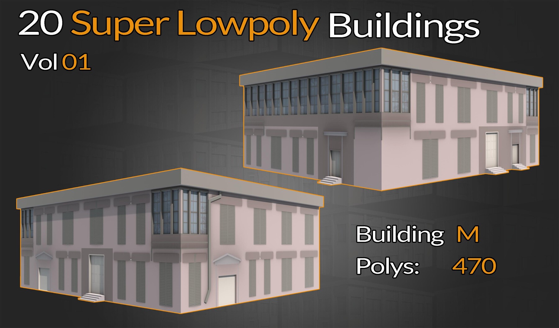 ArtStation - 20 Super Low-Poly buildings | Game Assets