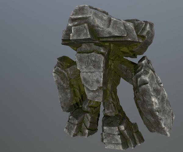 ArtStation - rock monster | Game Assets