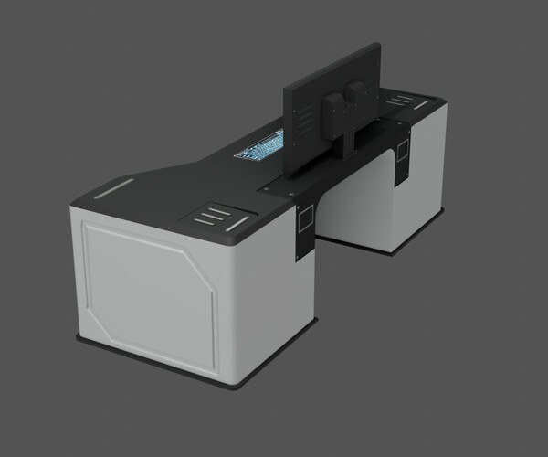 ArtStation - Sci-Fi Lab Table - Low poly - PBR - Game ready | Game Assets