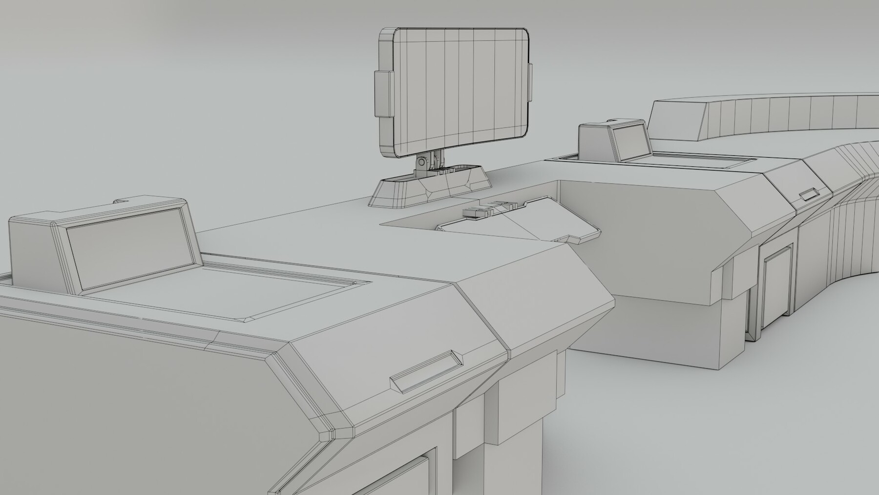 ArtStation - Sci-Fi Workspace - Low poly - PBR - Game ready | Game Assets