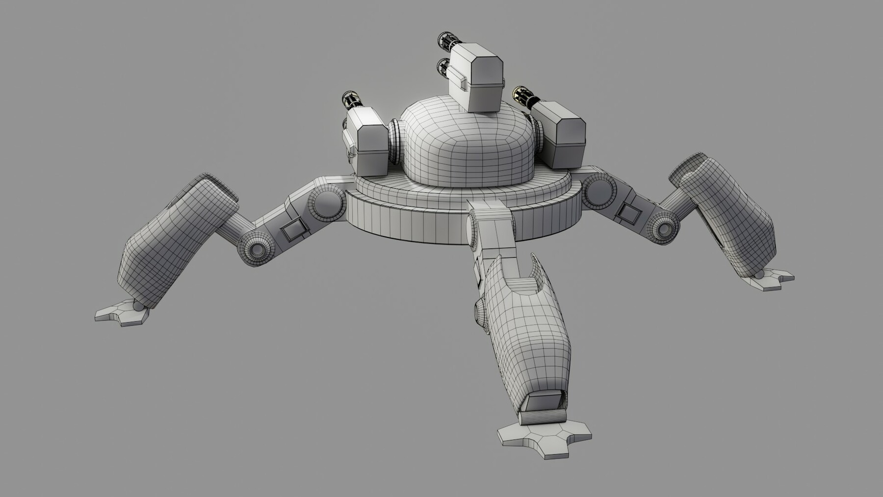 ArtStation - Sci Fi Quad Bot - Low Poly - Game Ready - PBR | Game Assets