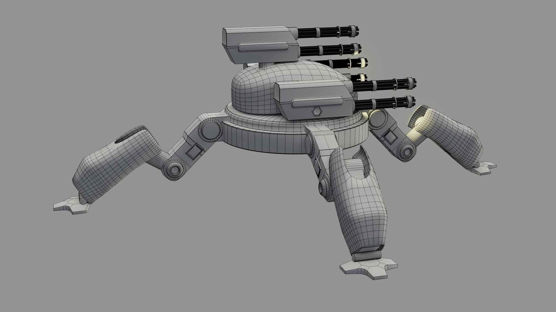 ArtStation - Sci Fi Quad Bot - Low Poly - Game Ready - PBR | Game Assets