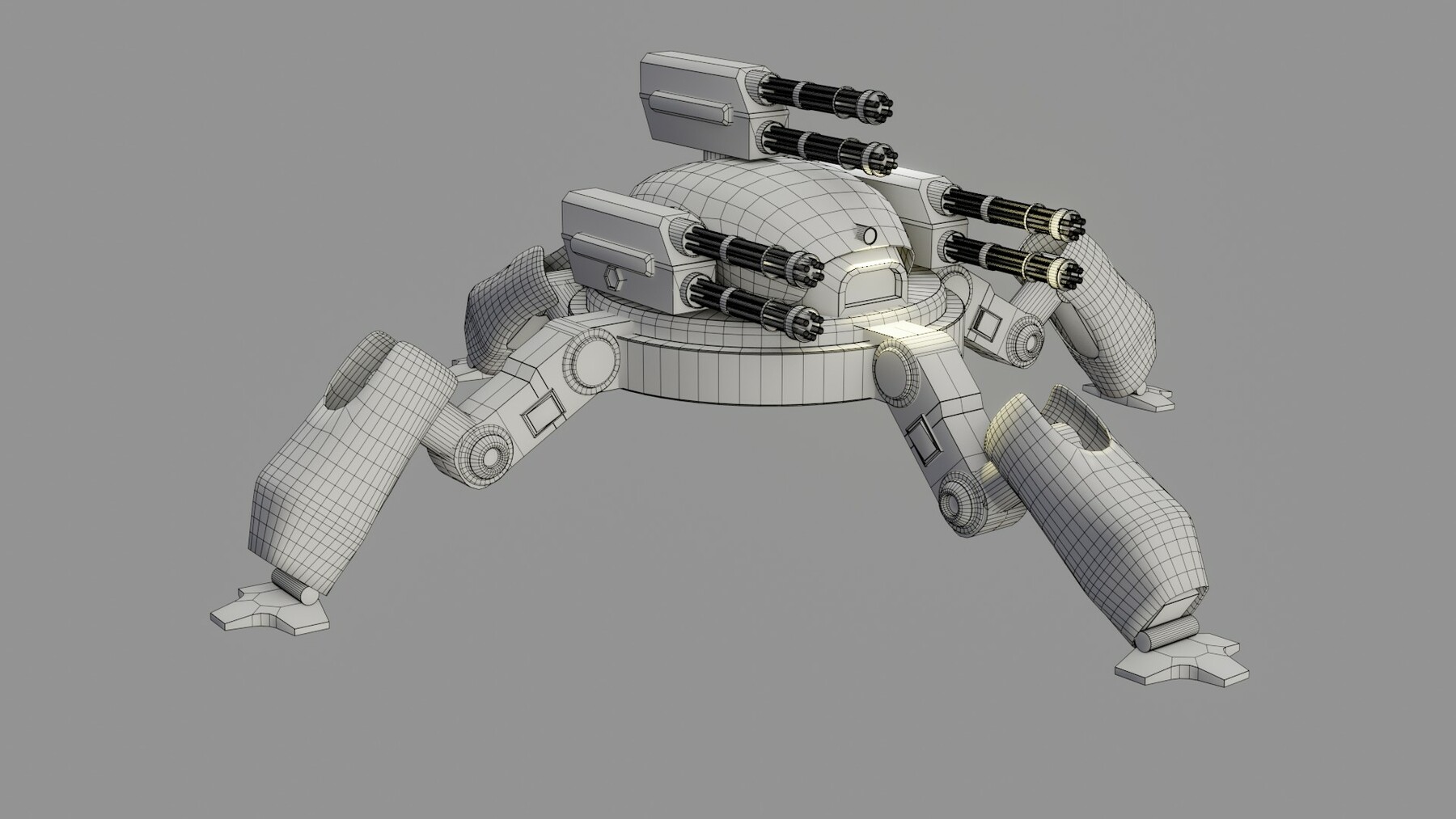 ArtStation - Sci Fi Quad Bot - Low Poly - Game Ready - PBR | Game Assets