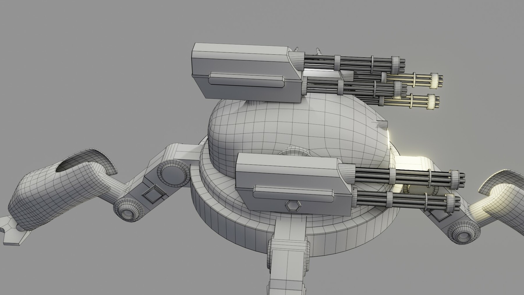 ArtStation - Sci Fi Quad Bot - Low Poly - Game Ready - PBR | Game Assets