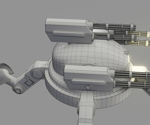 ArtStation - Sci Fi Quad Bot - Low Poly - Game Ready - PBR | Game Assets