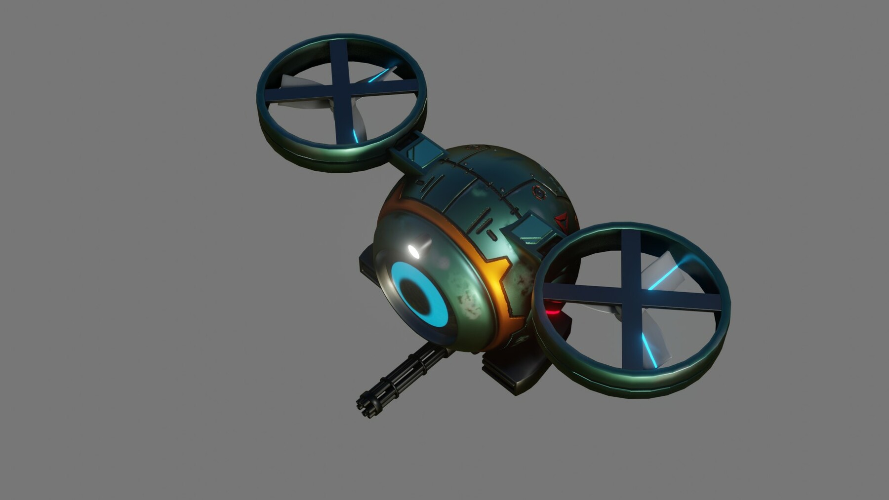 ArtStation - Sci-Fi Drone - Low Poly - Game Ready - PBR | Game Assets