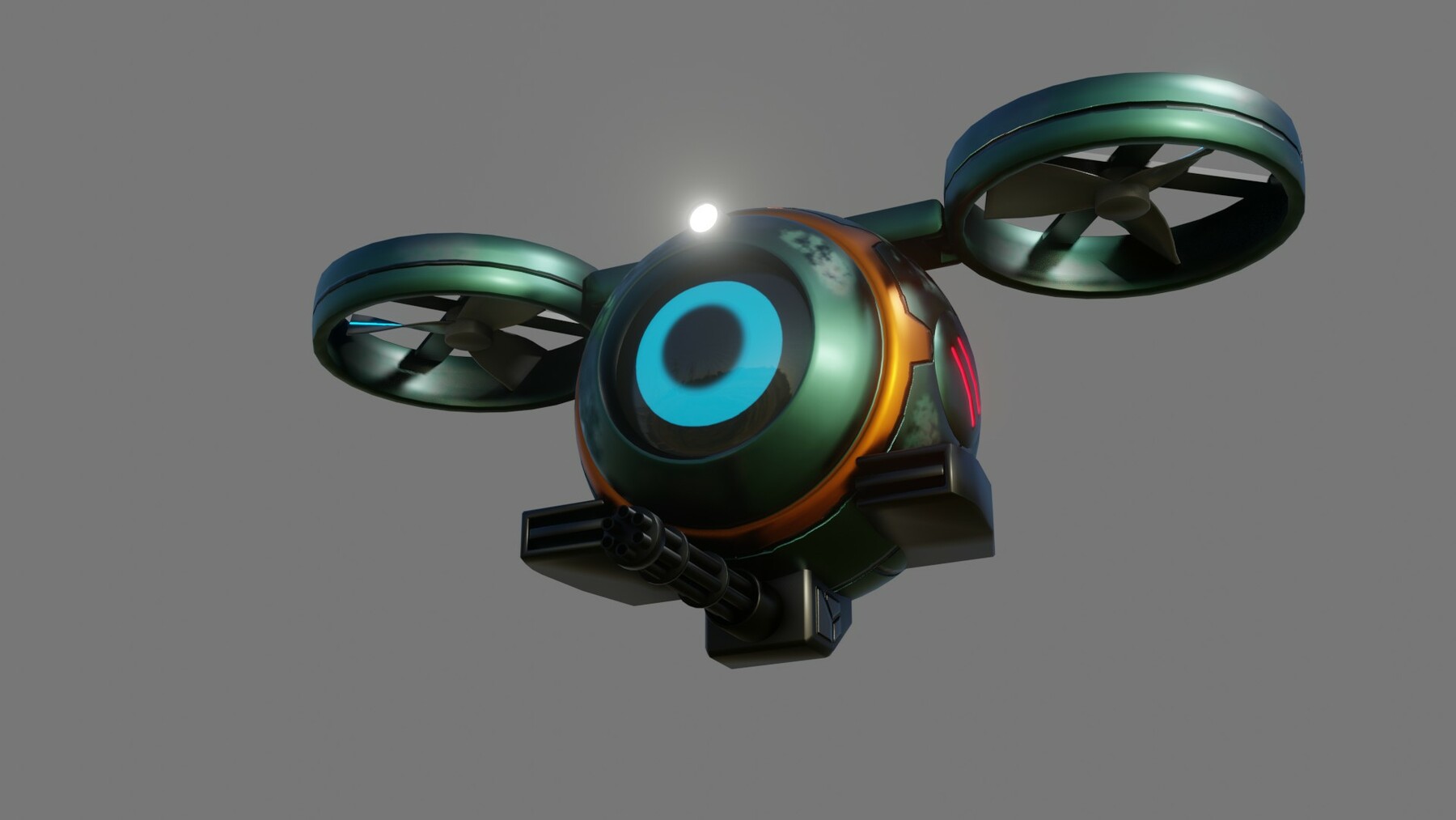 ArtStation - Sci-Fi Drone - Low Poly - Game Ready - PBR | Game Assets