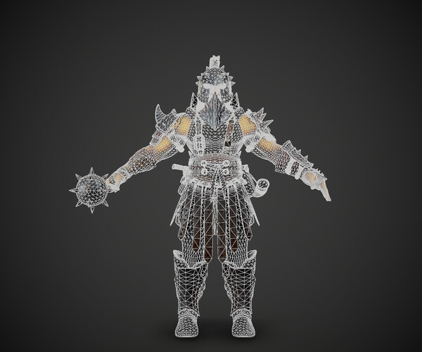 ArtStation - Orc armored with mace | Game Assets