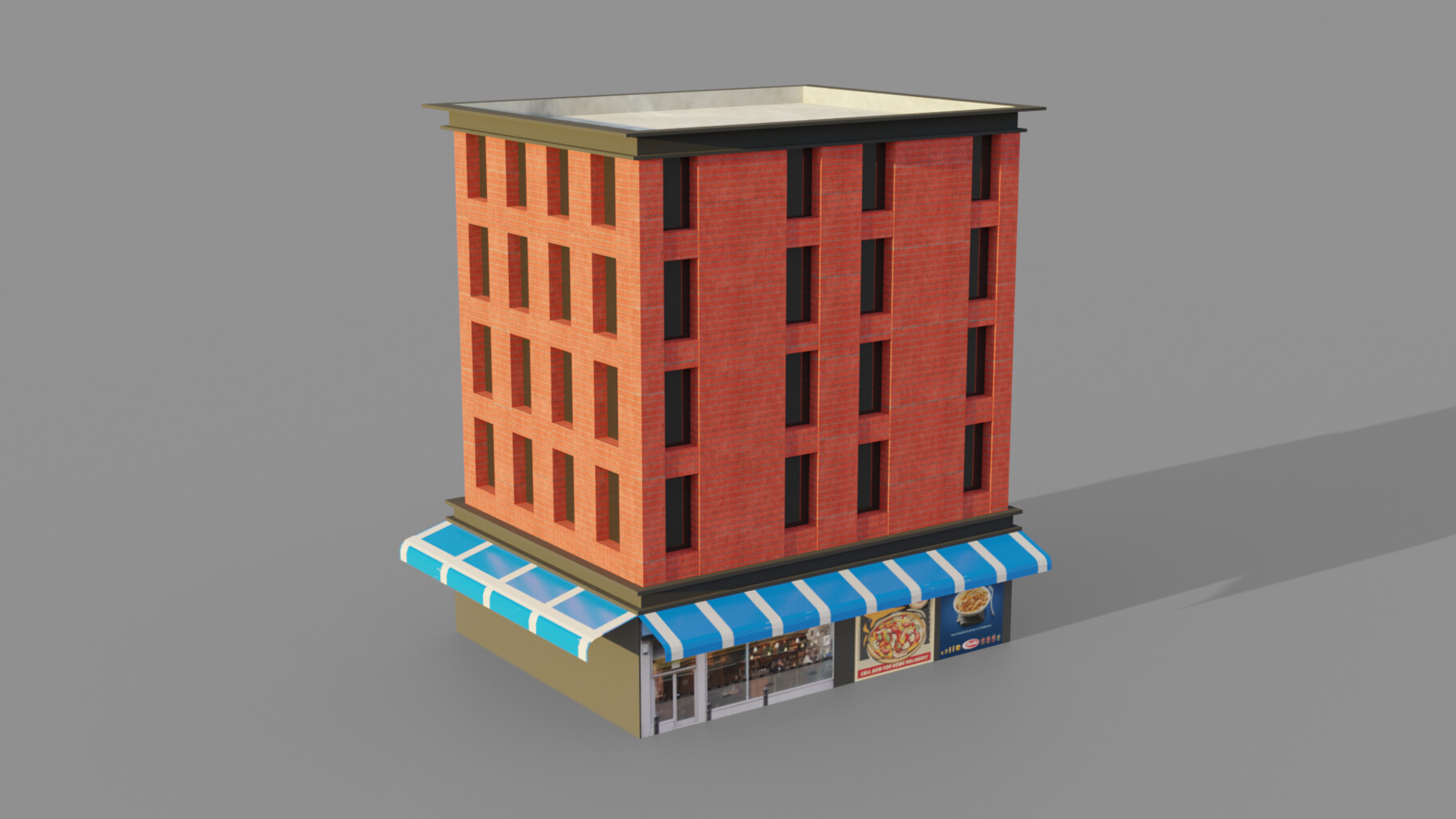 ArtStation - Low Poly Buildings Pack Vol-1 - Game Ready - PBR | Game Assets