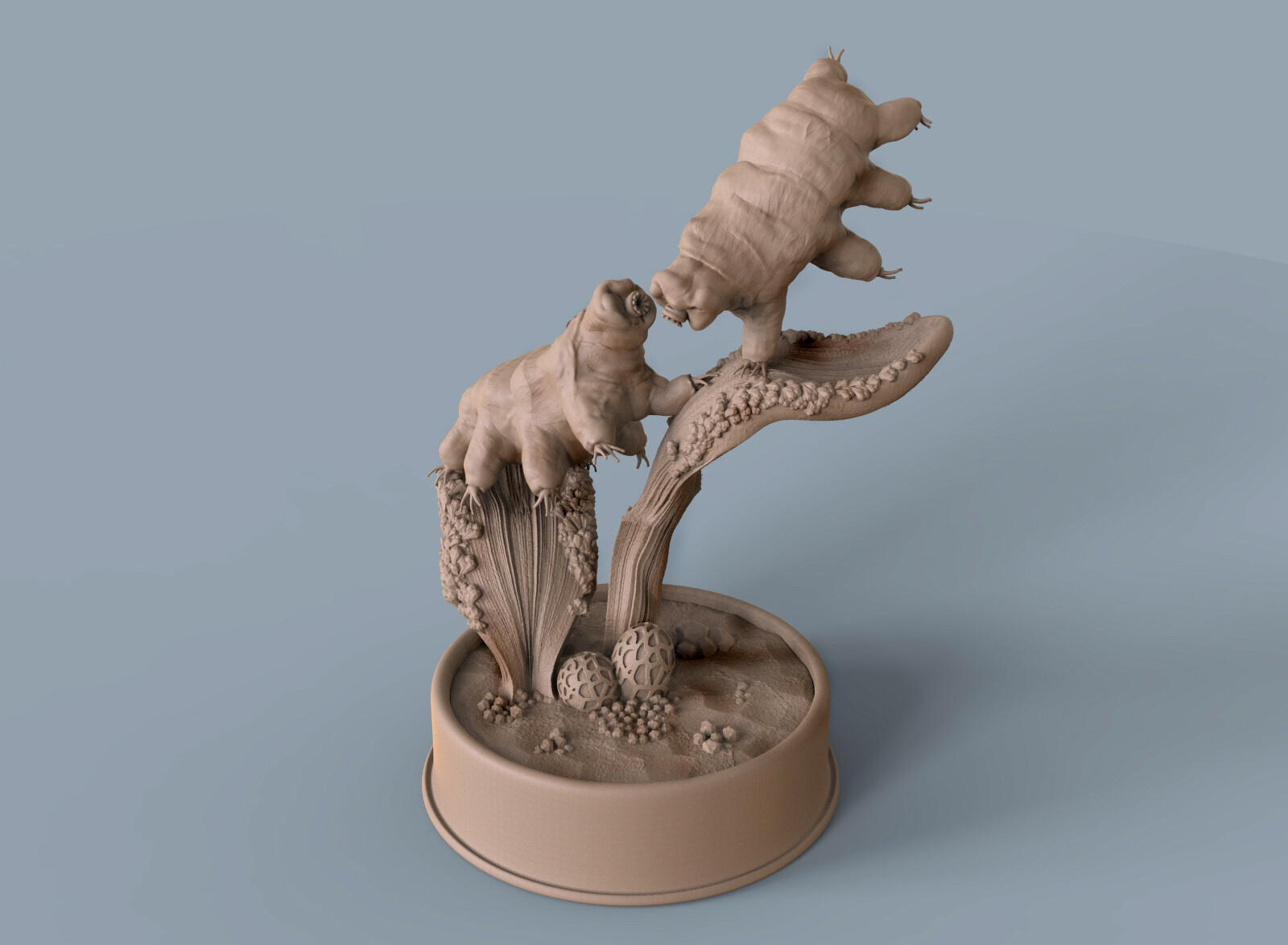 ArtStation - 3D Printable Moss Piglets STL, OBJ , Zbrush | Resources