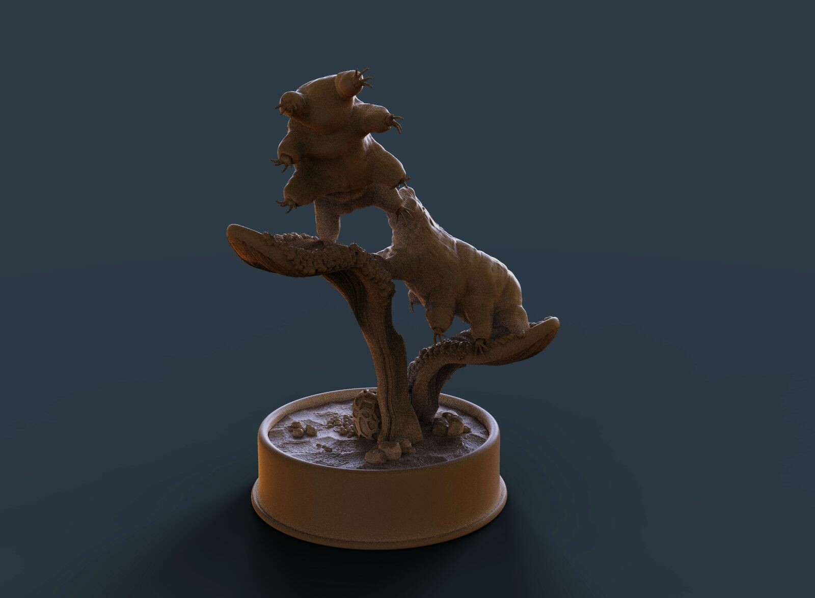 ArtStation - 3D Printable Moss Piglets STL, OBJ , Zbrush | Resources