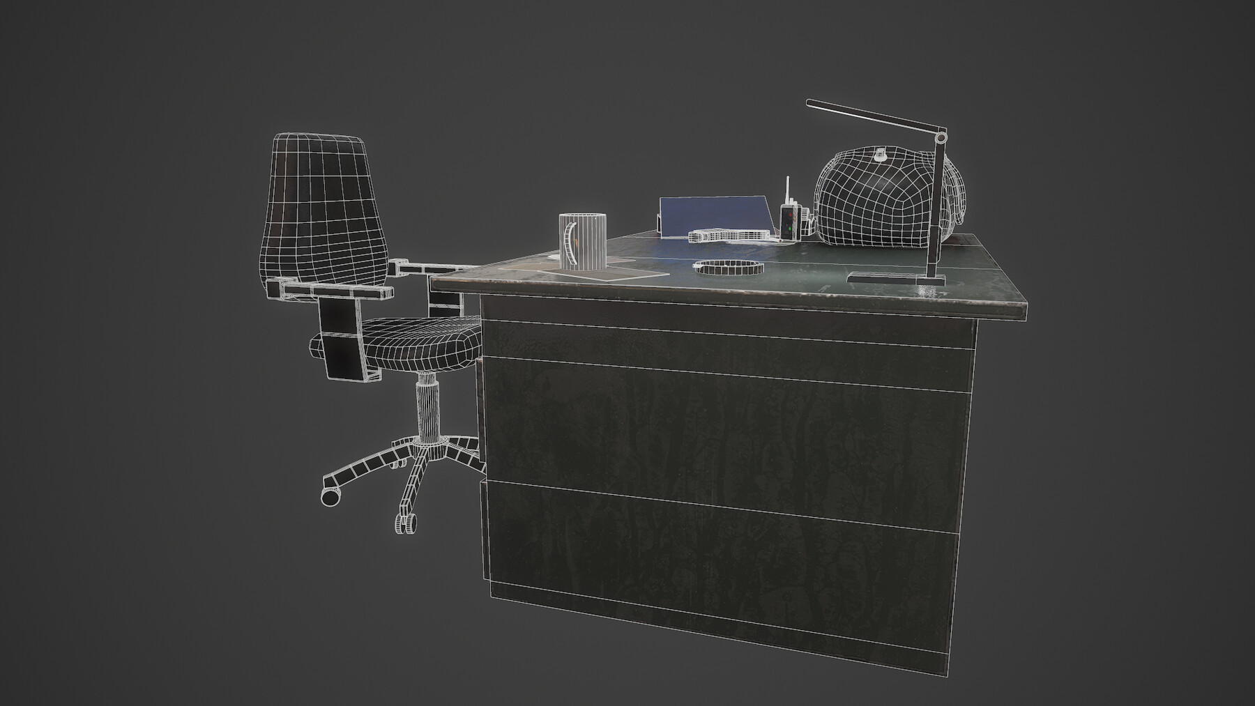 ArtStation - Police Desk Pack | Game Assets