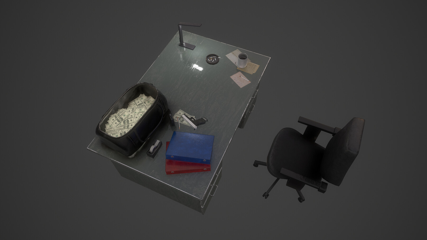 ArtStation - Police Desk Pack | Game Assets