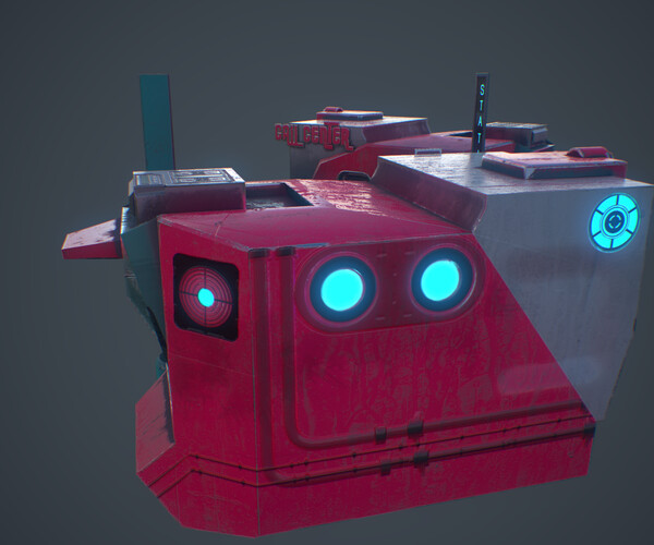 ArtStation - Sci-fi Call Center | Game Assets