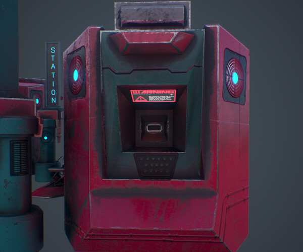 ArtStation - Sci-fi Call Center | Game Assets