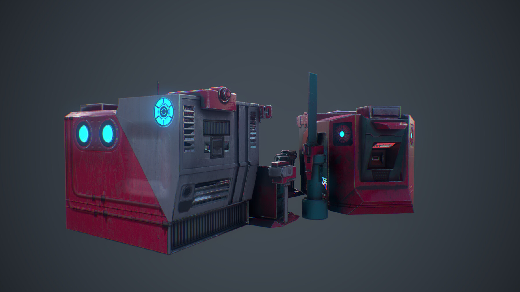 ArtStation - Sci-fi Call Center | Game Assets