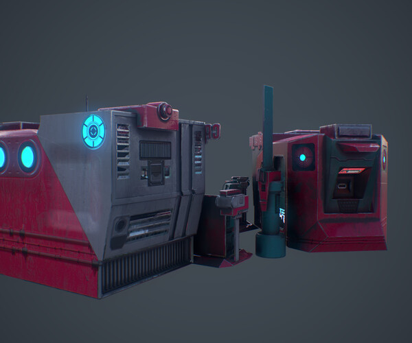 ArtStation - Sci-fi Call Center | Game Assets
