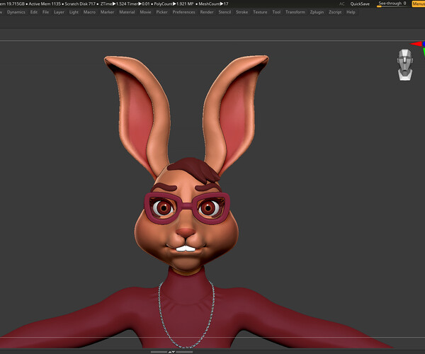ArtStation - Rabbit Boss and Secretary Basemesh - Character Design in ...