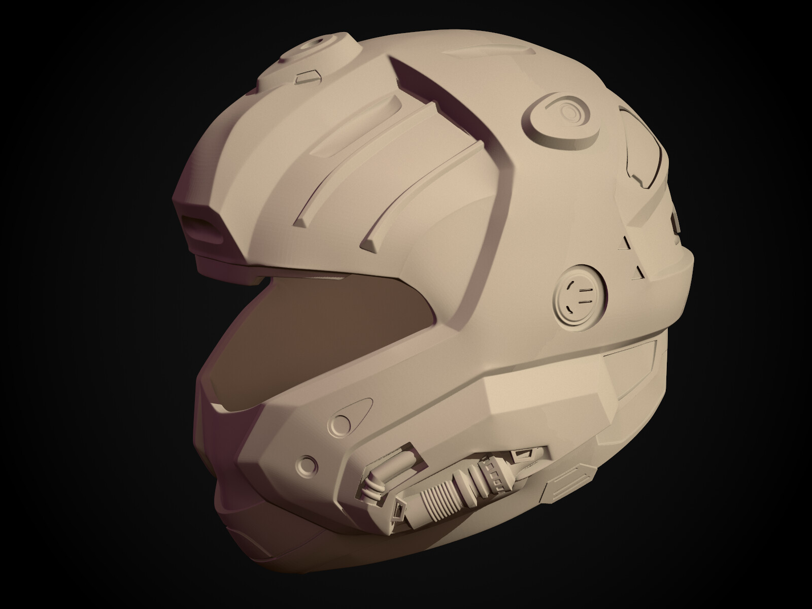 ArtStation - printable scifi halo CQB Helmet 3D print model (STL ...