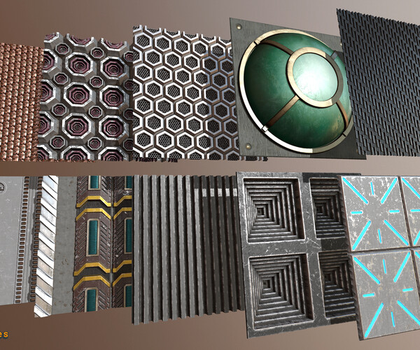 ArtStation - Yughues Metal Materials Redux | Game Assets