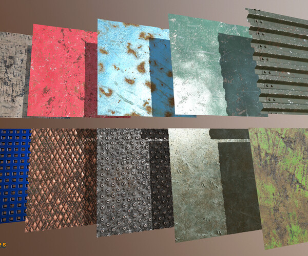 ArtStation - Yughues Metal Materials Redux | Game Assets