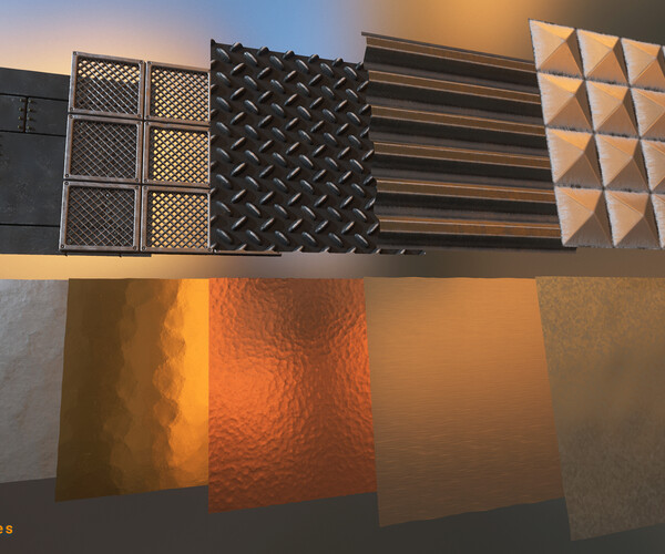ArtStation - Yughues Metal Materials Redux | Game Assets