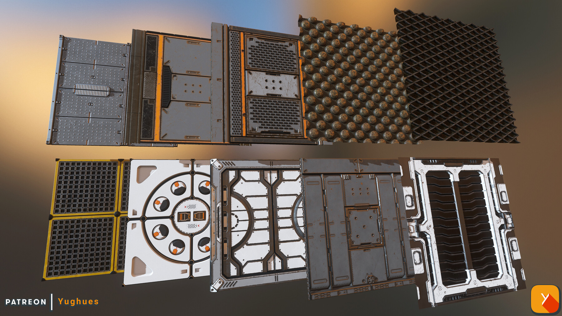 ArtStation - Yughues Metal Materials Redux | Game Assets