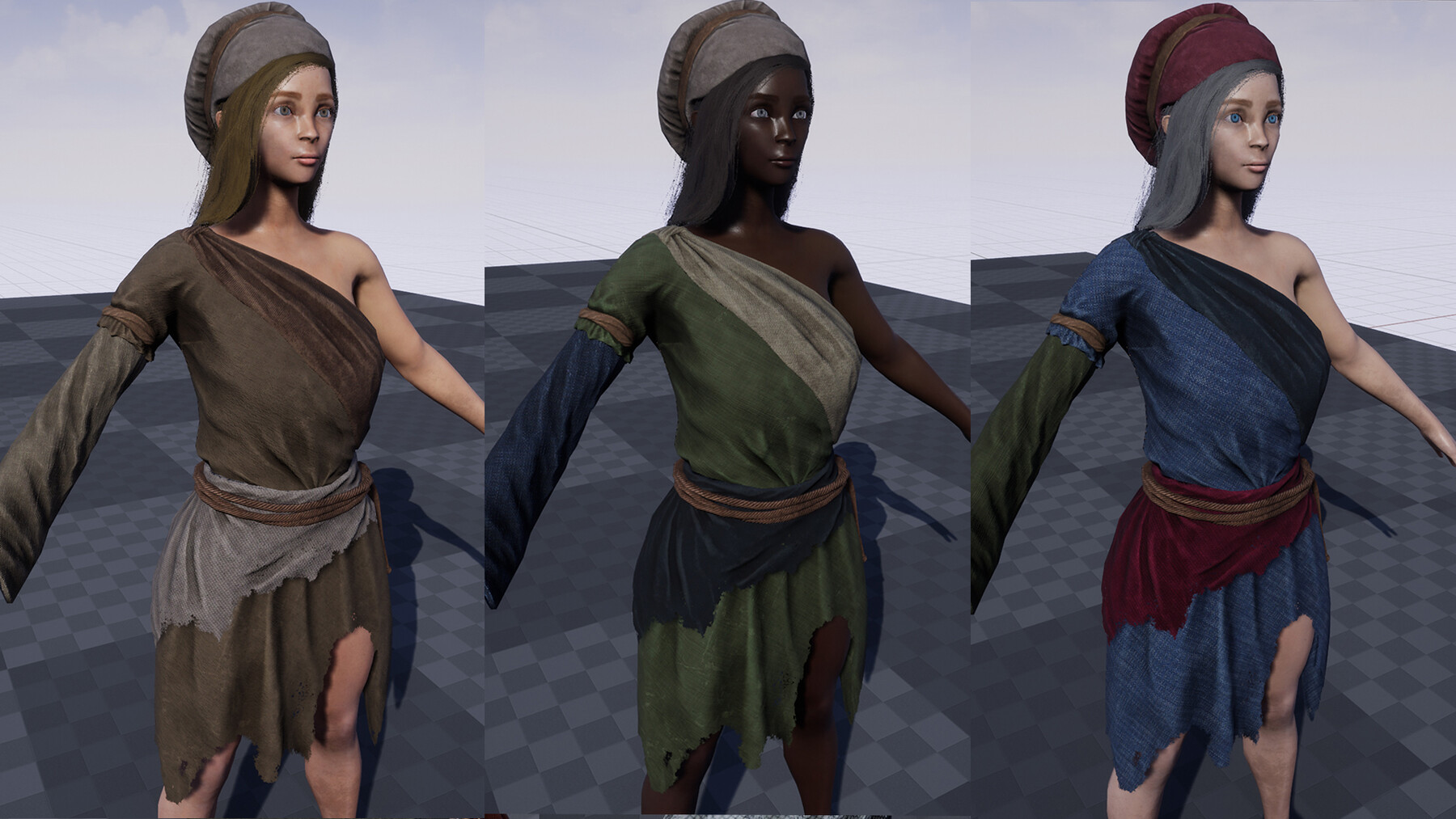 ArtStation - Female NPC pack | Game Assets